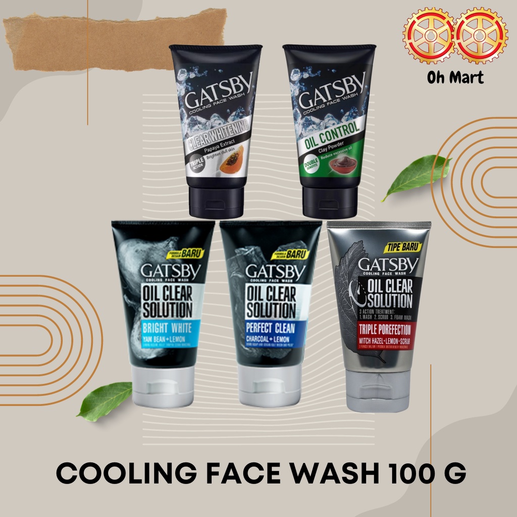 Gatsby Cooling Face Wash Triple Action (100g) | Shopee Malaysia