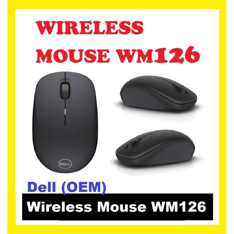OEM Wireless Mouse WM126 with USB Receiver (black colour) | Shopee Malaysia