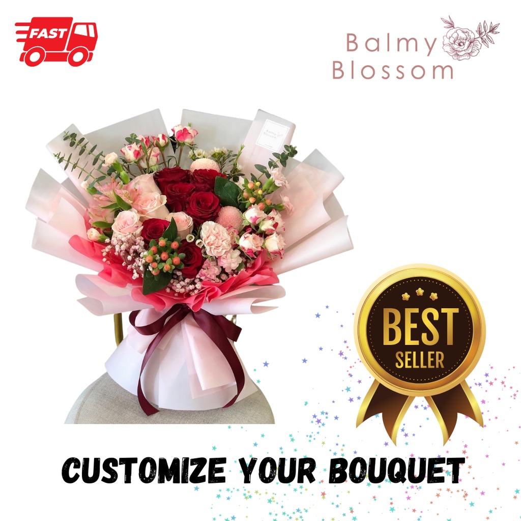 Customize Flowers Bouquet | Shopee Malaysia