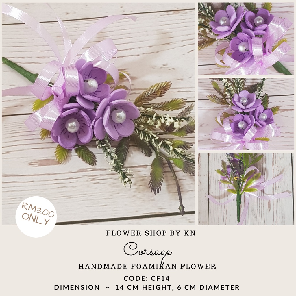 Corsage Light Purple / Bunga Penanggah / Bunga Dada | Shopee Malaysia
