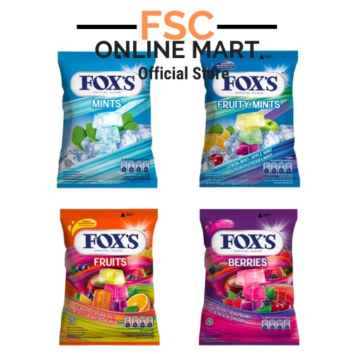 [FSC] Fox's Crystal Clear Candy (Pouch Bag) 90gm | Shopee Malaysia