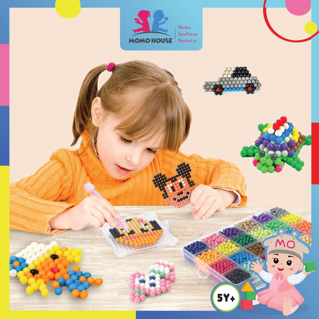 DIY Water Magic Sticky Beads Spray Water Handmade 3D Puzzle With ...