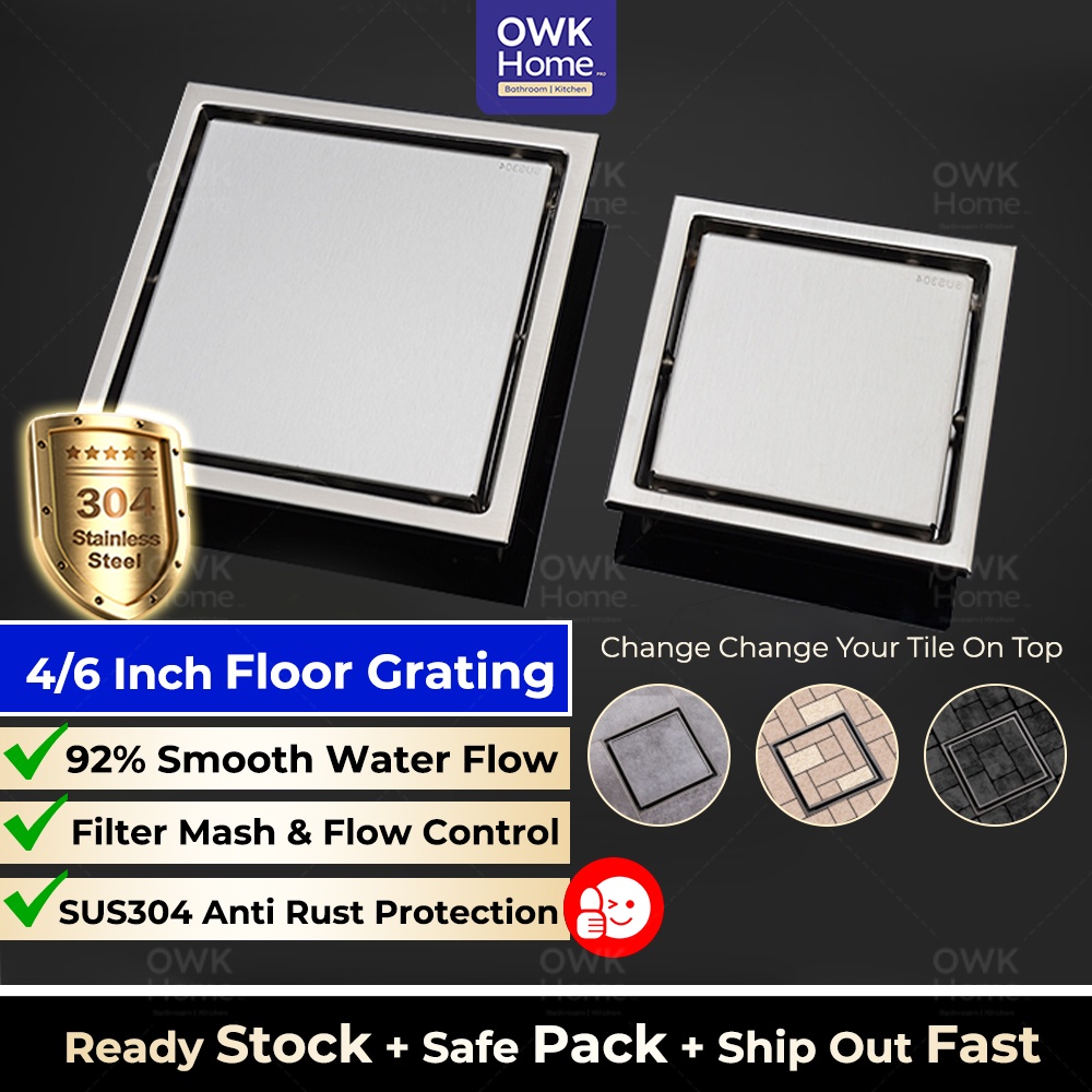 Bathroom Floor Trap Bathroom Floor Grating | 4inch Floor trap | 6inch ...