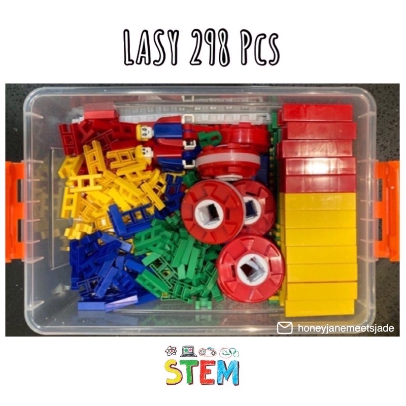 [READY STOCK] LASY STEM Construction Building Blocks 298 Parts | Shopee ...
