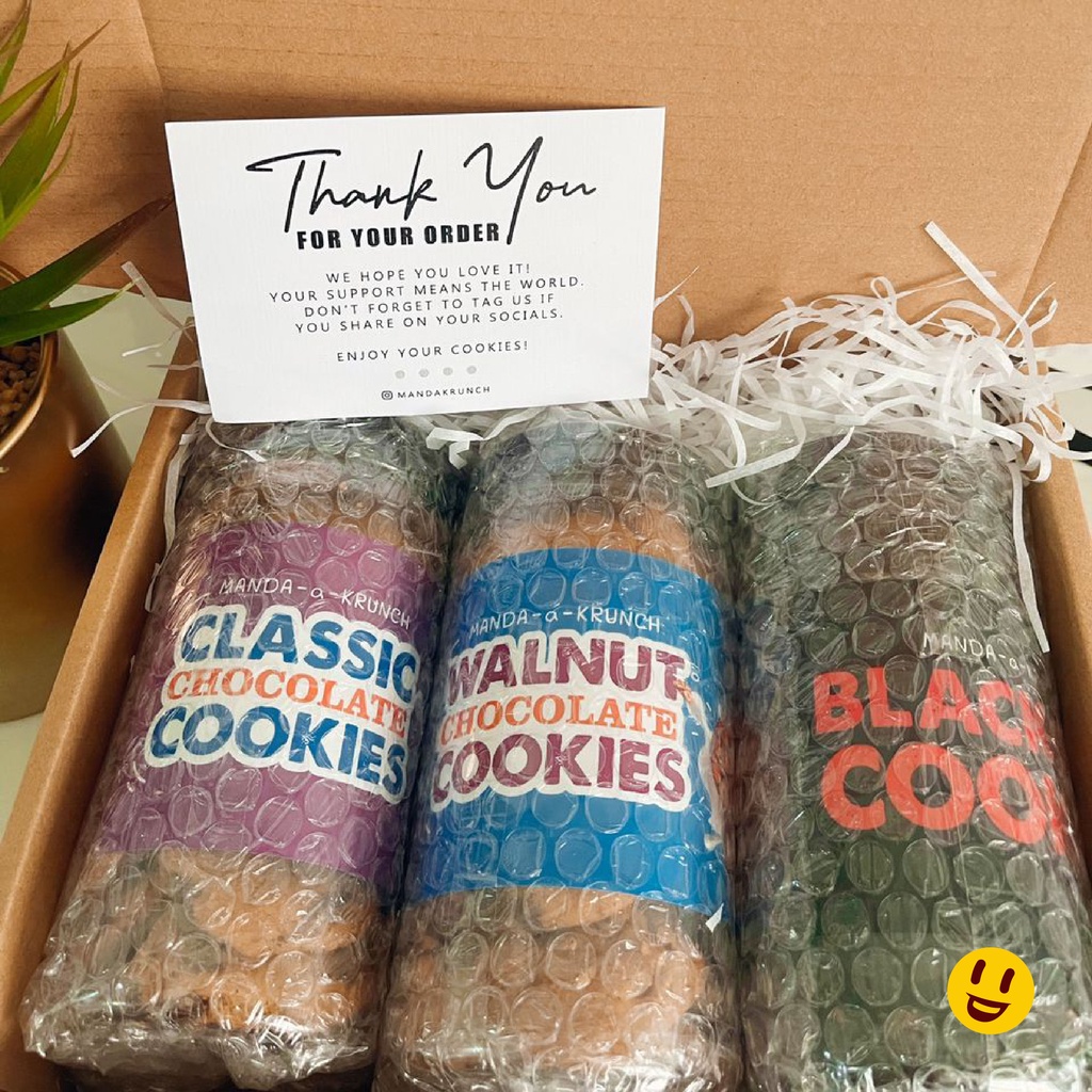 Cookies Gift Set With Free Wishes Card Kombo Hadiah Hamper Biskut ...