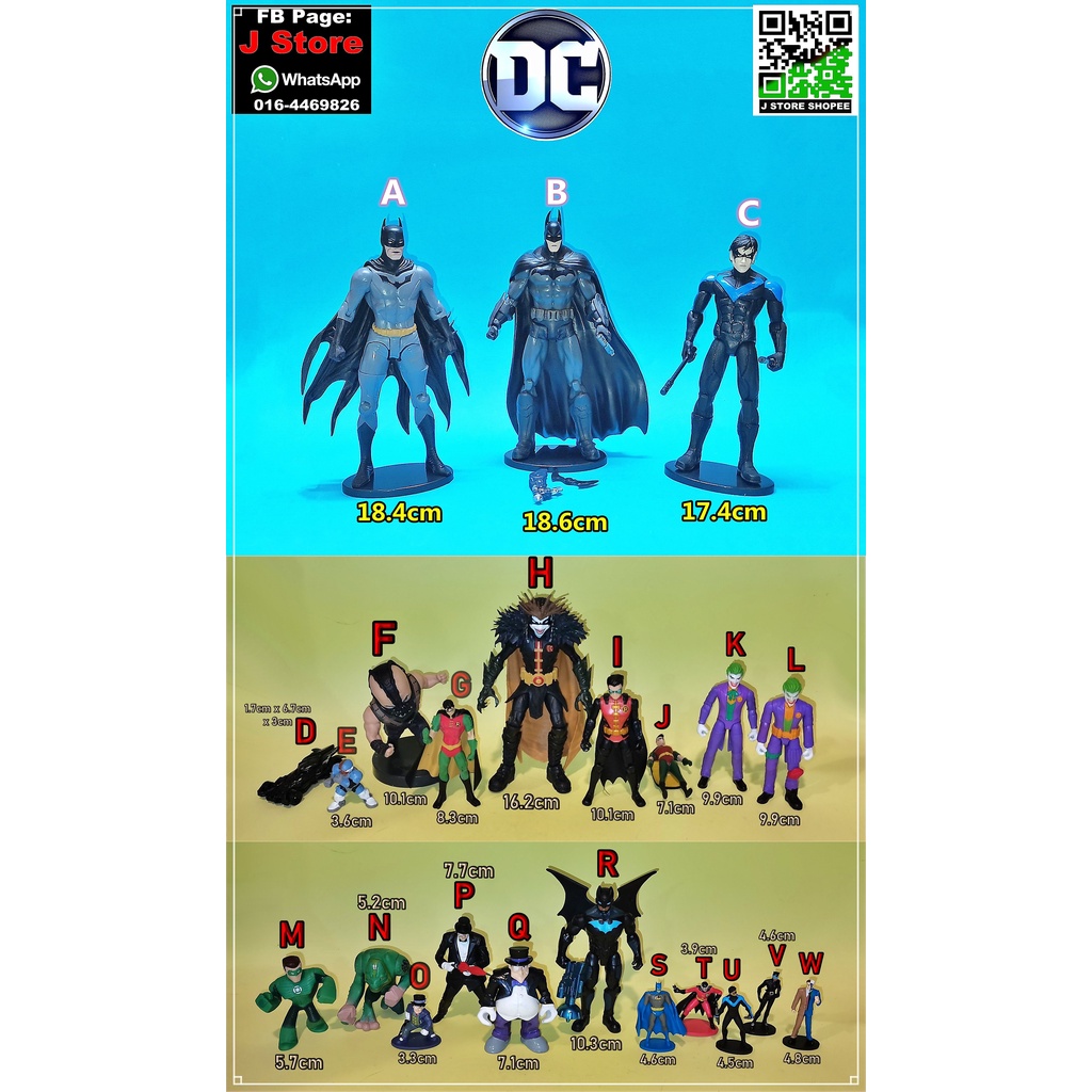 DC Comics figure Collection ( J Store ) | Shopee Malaysia
