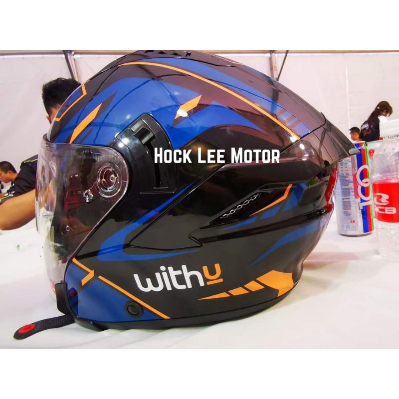 KYT NFJ With U RNF double visor helmet | Shopee Malaysia
