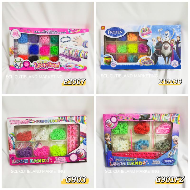 DIY - Family Game Rainbow Loom Band Set Loom Band Storage Box Tali ...