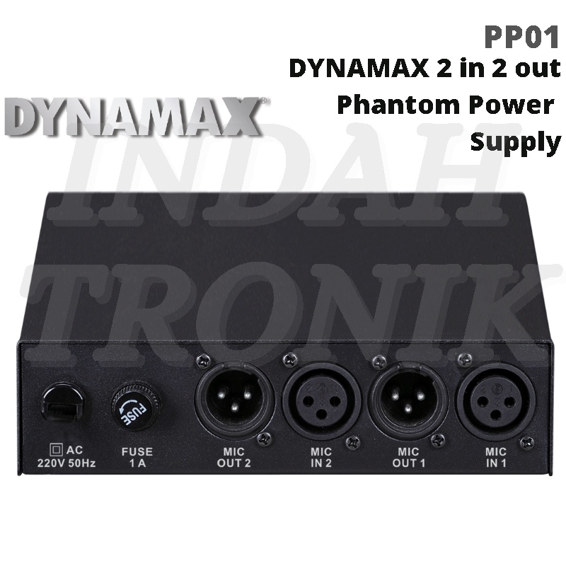 DYNAMAX PP01 2 in 2 out Dual Channel Phantom Power Supply 48v | Shopee ...