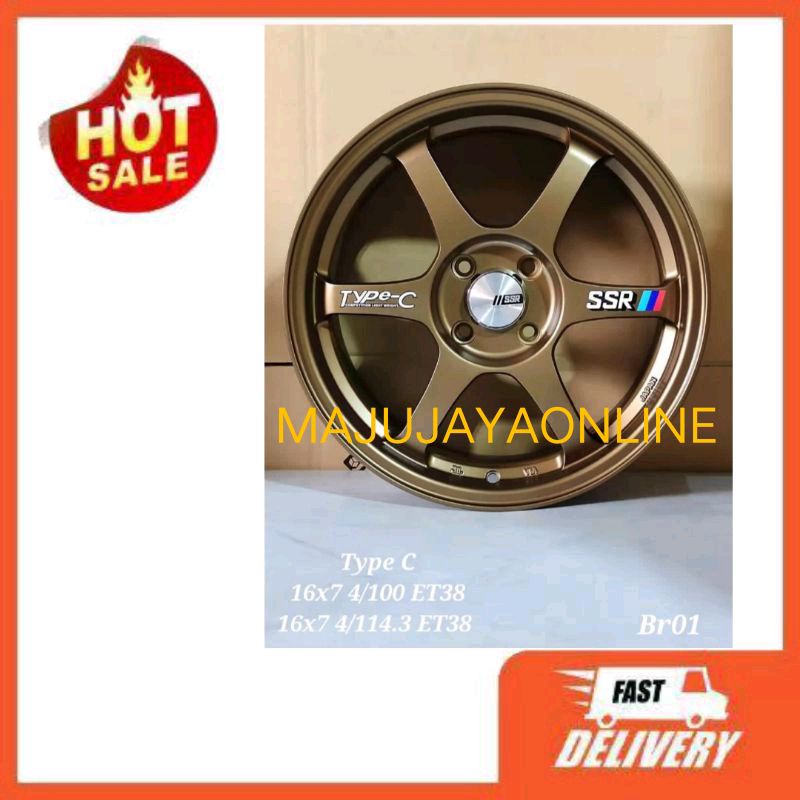 SPORT RIM SSR TYPE-C 16 INCHI 4H100/4H114 | Shopee Malaysia