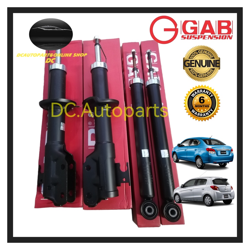 ORIGINAL GAB SUPER ABSORBER MITSUBISHI ATTRAGE MIRAGE FRONT / REAR ...