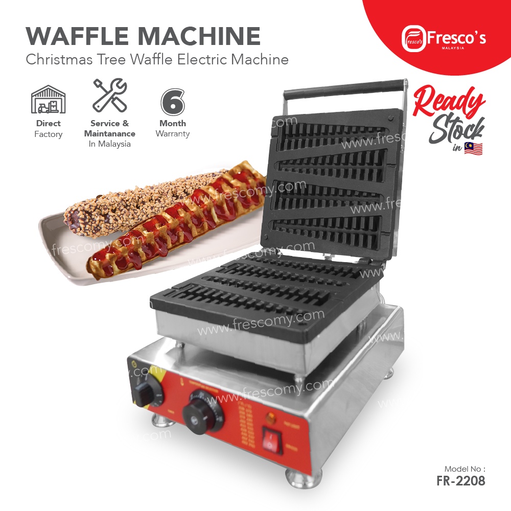 Waffle Christmas Tree Machine Electric Lolly Waffle Pine Tree Waffle ...