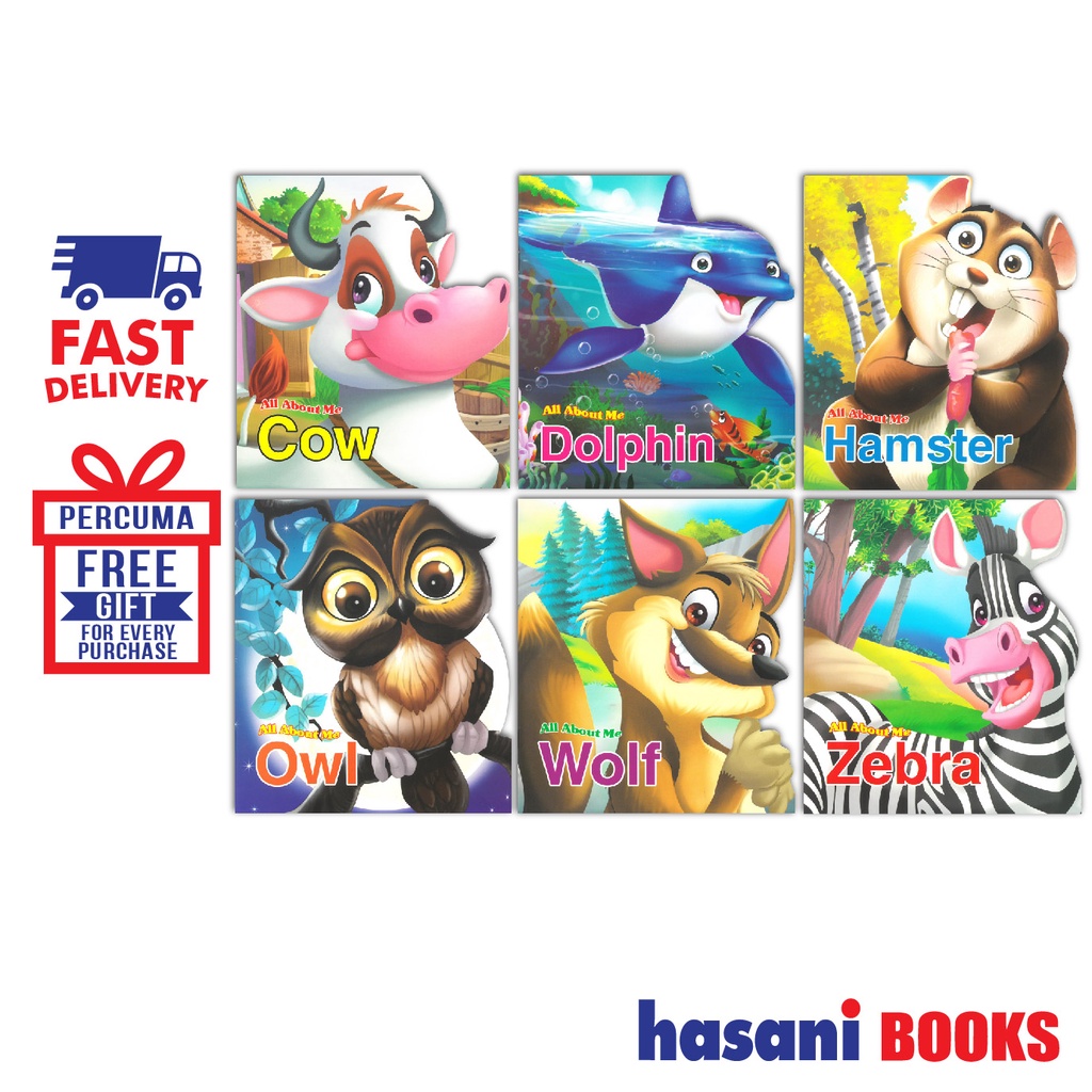 HASANI MIND TO MIND ALL ABOUT ME COW DOLPHIN HAMSTER OWL WOLF ZEBRA ...