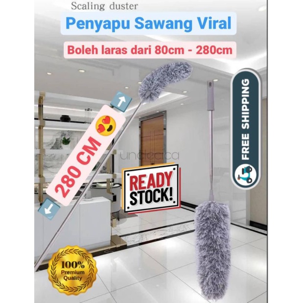 Penyapu Sawang Premium Viral Boleh Laras Sehingga 280CM, READY STOCK ! | Shopee Malaysia