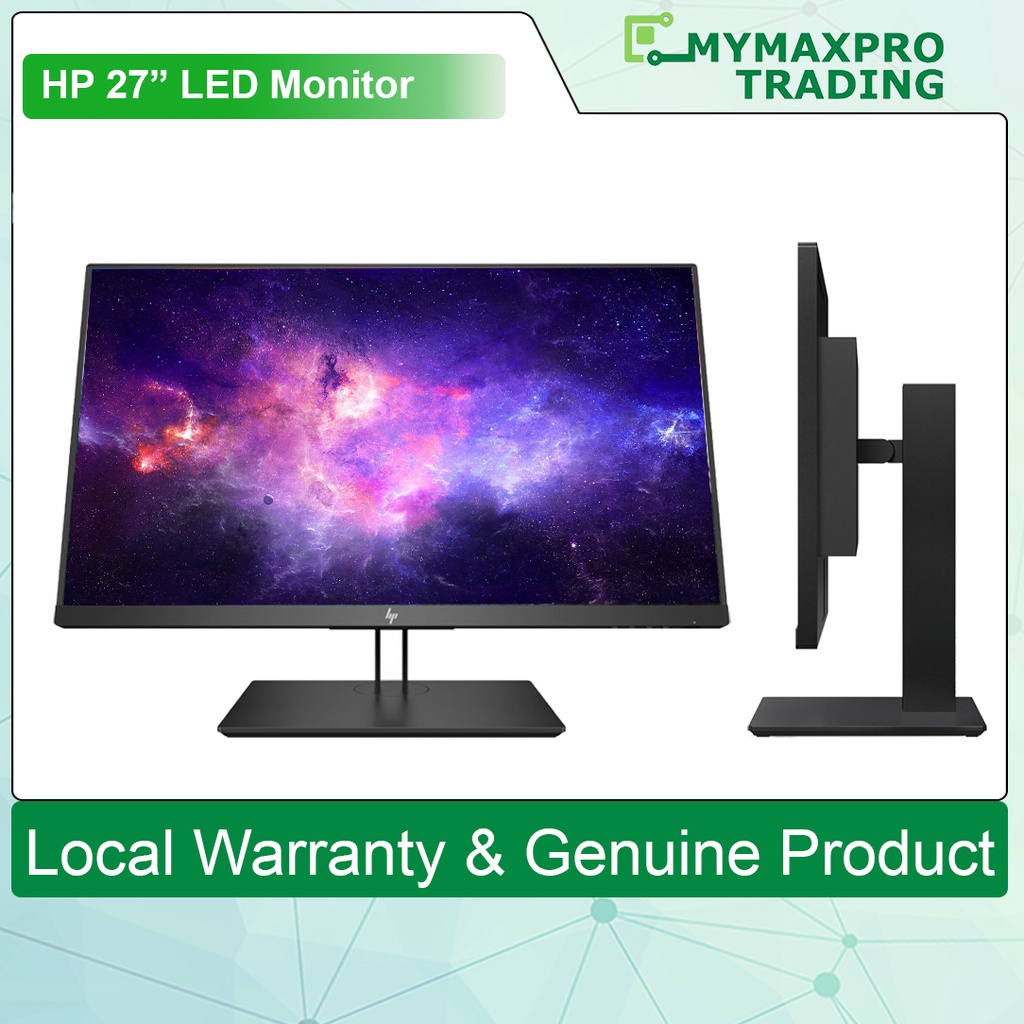 HP Z27 27" LED Monitor 3840 x 2160 4K UHD Mini DisplayPort HDMI ...