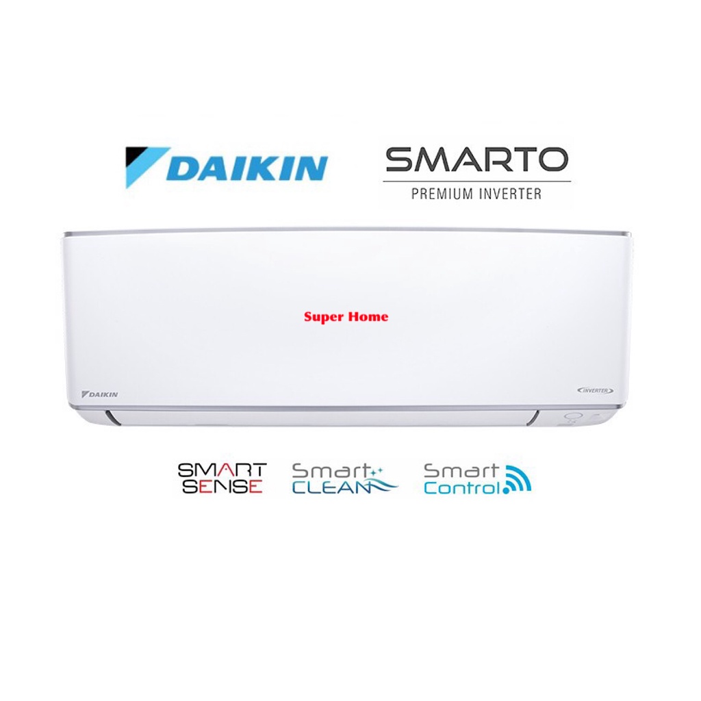 Daikin Smarto R32 Premium Inverter Aircond Smart Control Wifi 1 0hp