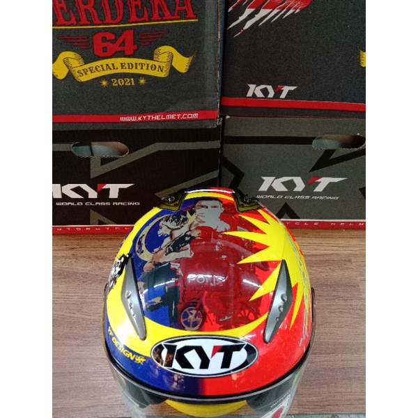KYT HELMET HELLCAT MERDEKA 64... LIMITED EDITION | Shopee Malaysia