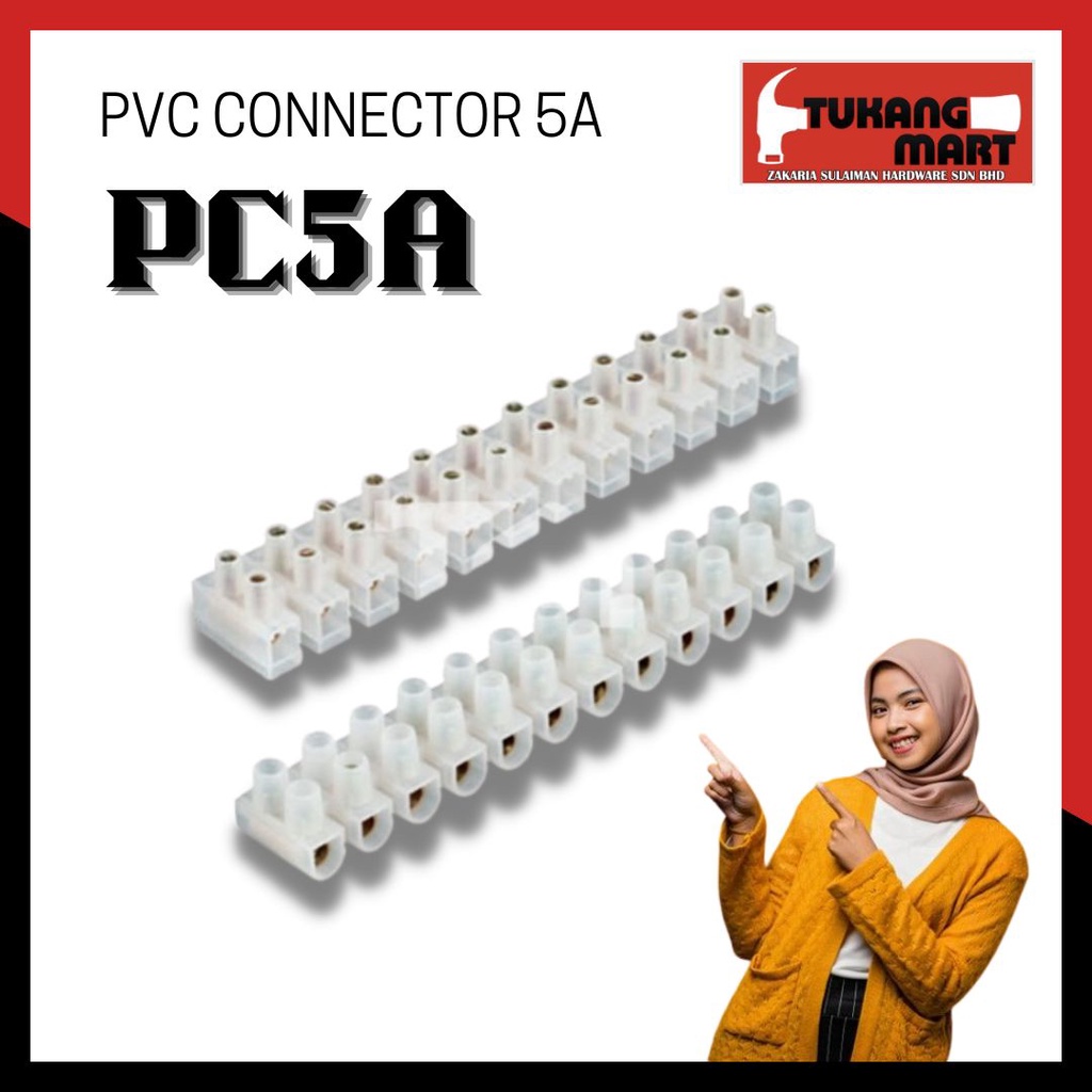 PVC CONNECTOR 5A 380V COSIMO/ TBS-5A PC5A | Shopee Malaysia
