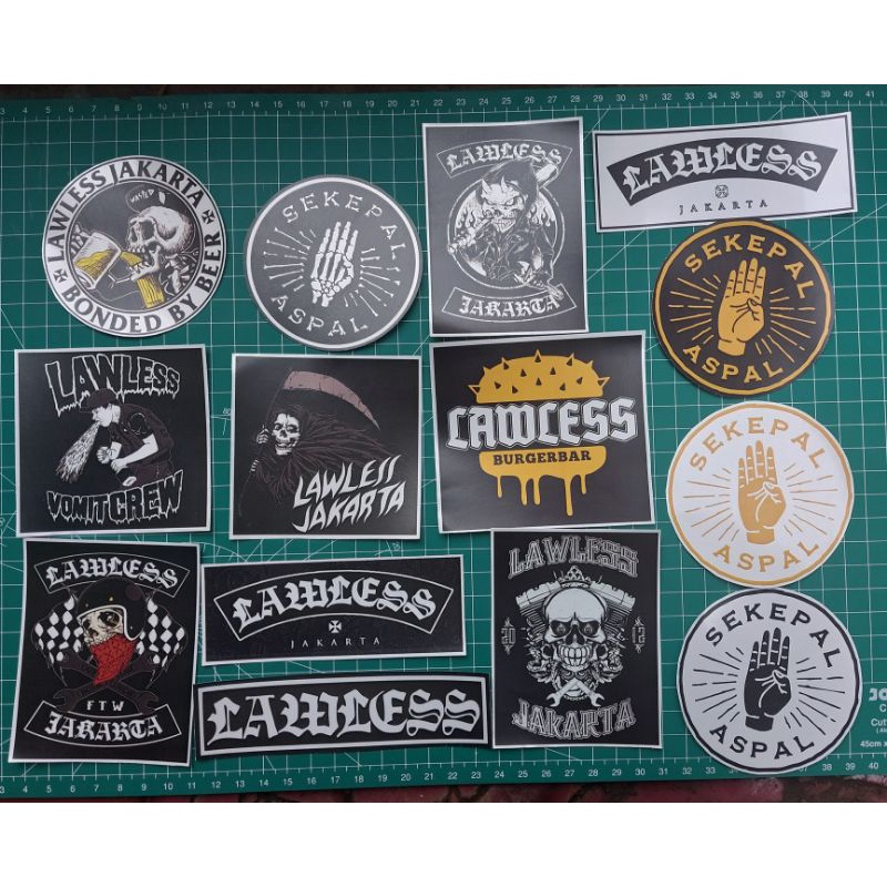 Sticker I LAWLESS & A Pack Of Asphalt I BASIC Unit | Shopee Malaysia