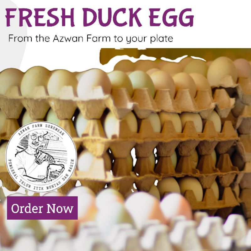 Telur Itik Mentah Besar Azwanfarm (30 Biji) | Shopee Malaysia