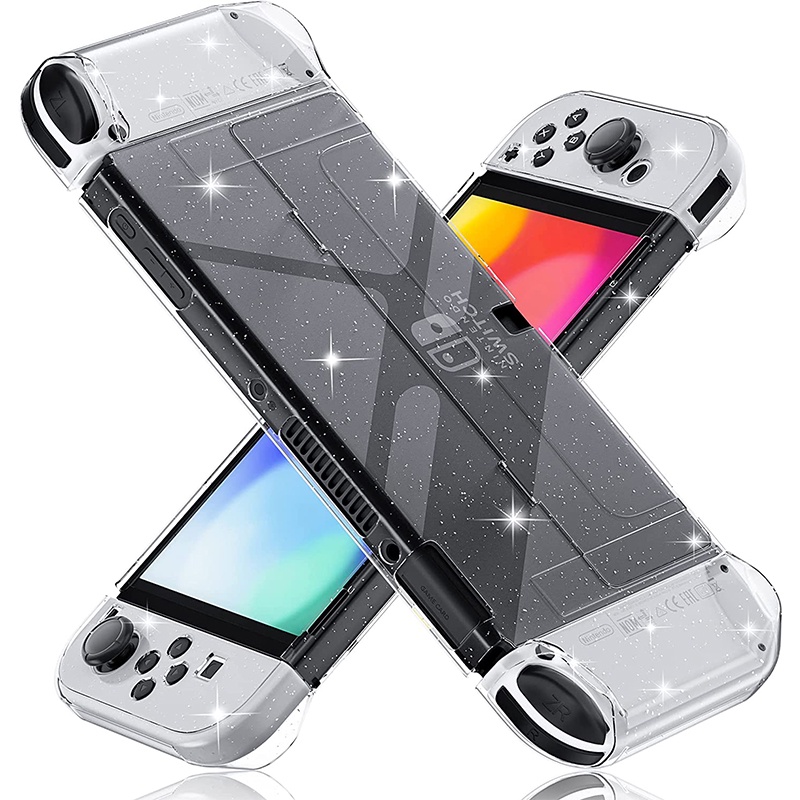 Switch Oled Glitter Case for Nintendo Switch OLED, Protective Hard ...