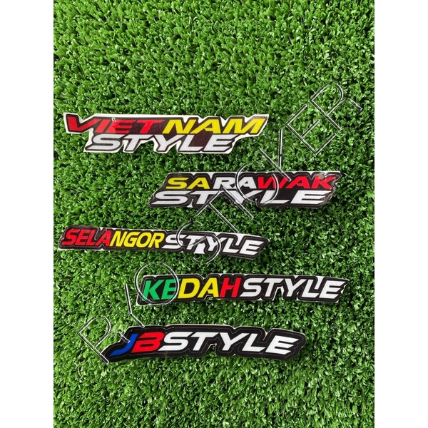 STICKER FANCY JB / SARAWAK STYLE (3M/BIASA) | Shopee Malaysia