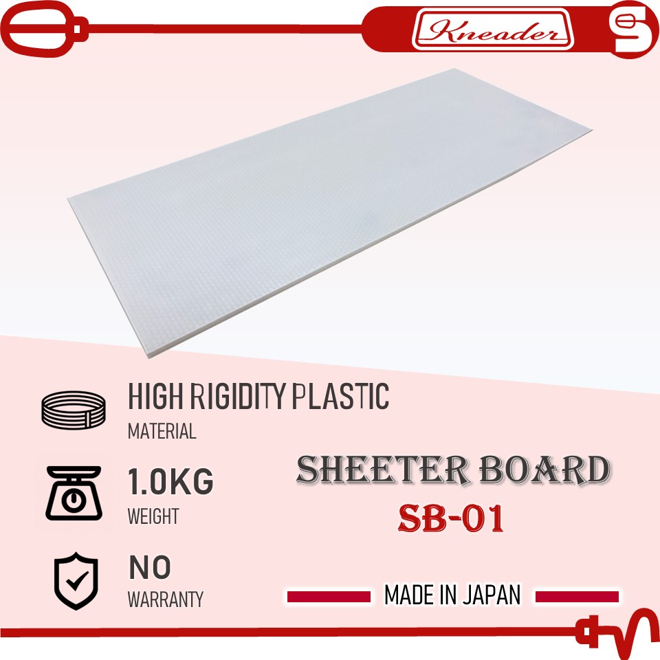 KNEADER Sheeter Board SB-01 for RS201 High Rigidity Plastic Manual ...