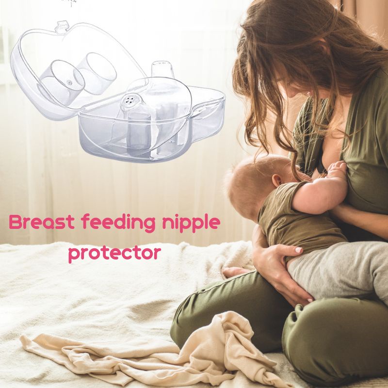 Breast feeding nipple protector nipple shields free storage box ...