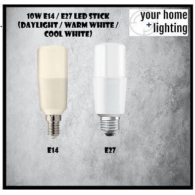 E14 / E27 10W LED Stick (Daylight / Cool White / Warm White) | Shopee ...