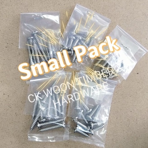 (SMALL PACK) #6 SELF TAPPING WOOD SCREW SKRU KAYU | Shopee Malaysia