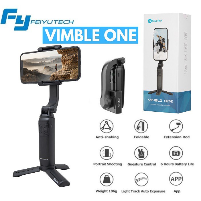Feiyu Tech Vimble ONE 1 Single Axis Extendable & Foldable Smartphone Gimbal Stabilizer Vimble ...