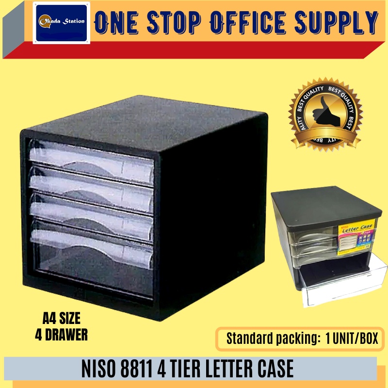 OKADA A4 Transparent Document Drawer Fail Plastik A4 Fail Kertas Laci ...