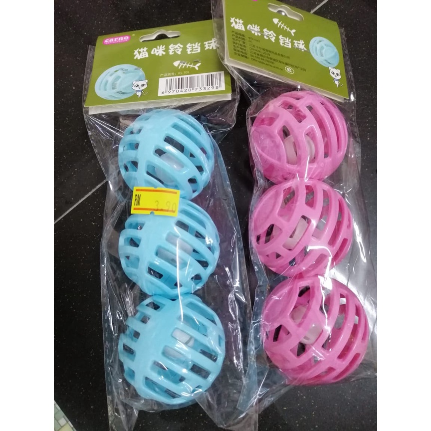 CAT BELL 3PCS ( BLUE / PINK ) | Shopee Malaysia