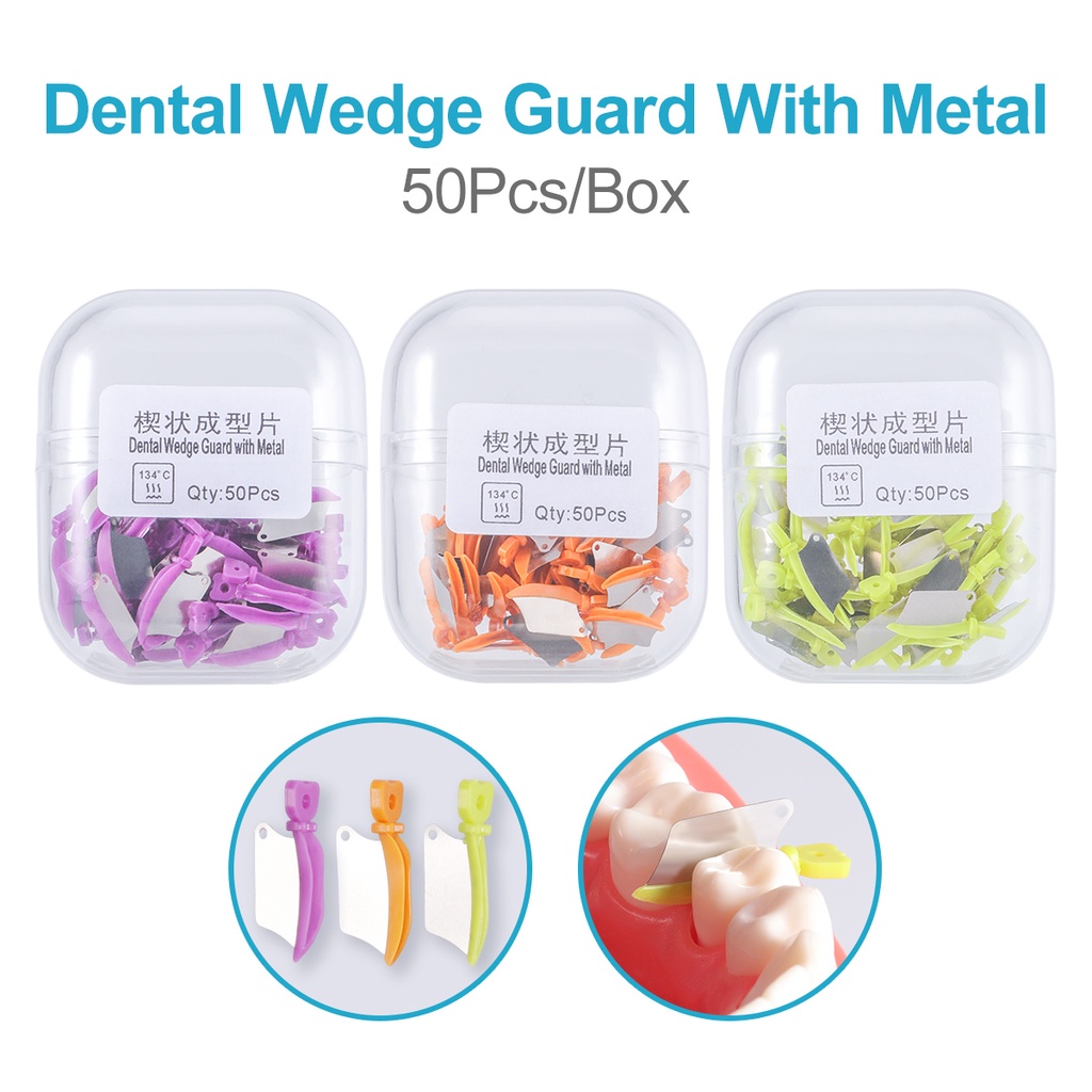50pcs Orthodontic Matrix Wedges Dental Prime Teeth Interproximal Wedge ...