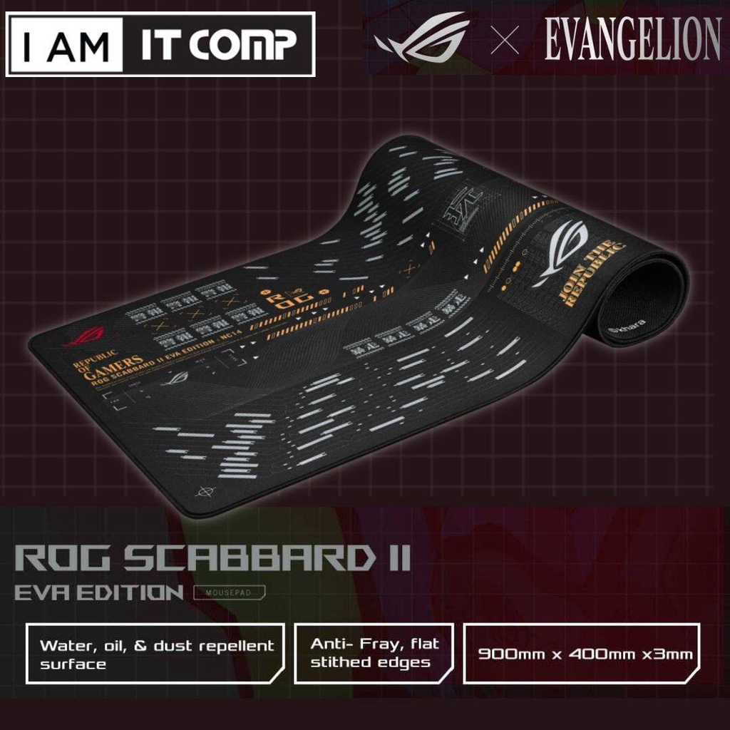 ASUS ROG Scabbard II EVA Edition extended gaming mouse pad, protective ...