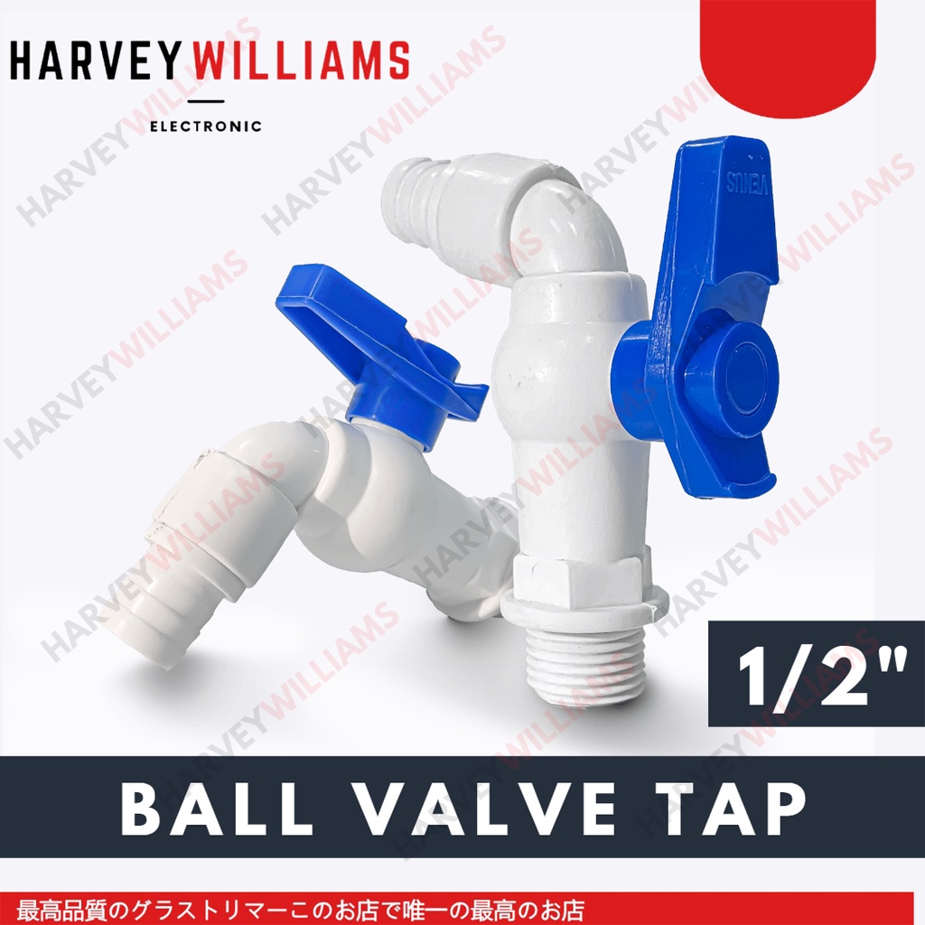 1/2" PVC Ball Valve Tap Garden High Pressure Control water tap ...