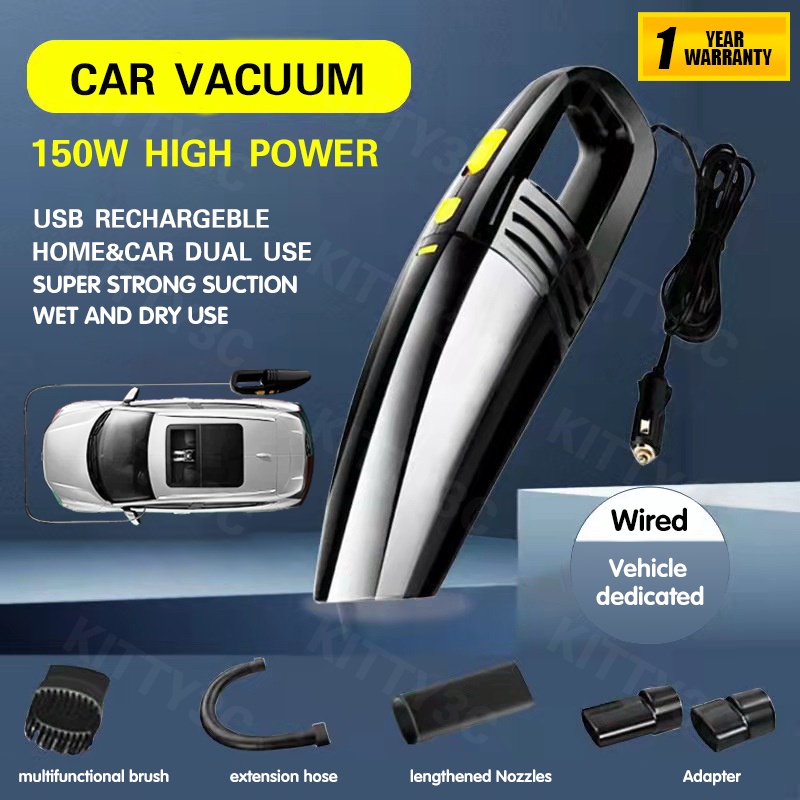 Wireless Portable Vacuum Cleaner Cordless Rechargeable Handheld Car ...