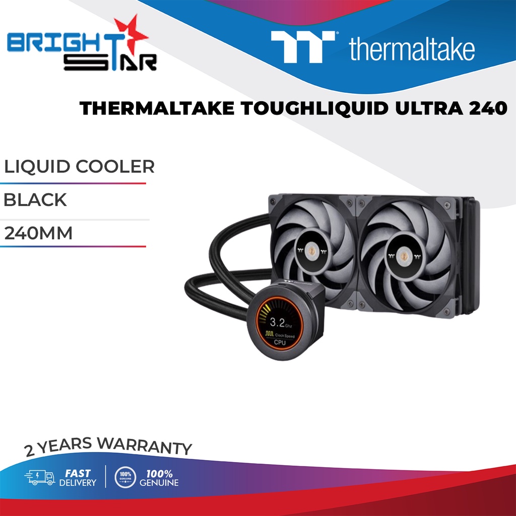 LIQUID COOLER / THERMALTAKE TOUGHLIQUID ULTRA 240 AIO / BLACK / 240MM ...