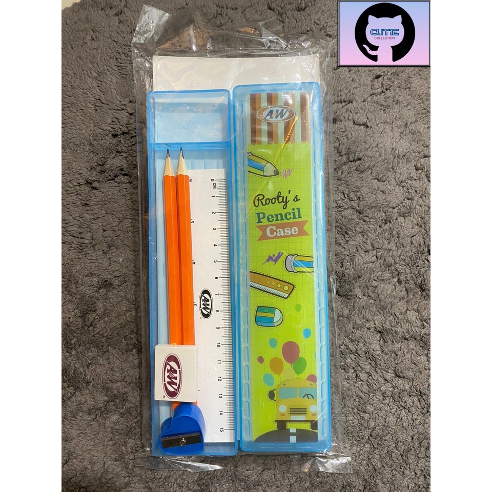 [Malaysia Ready Stock] Stationery Set For School (Pencil, Ruler, Eraser ...