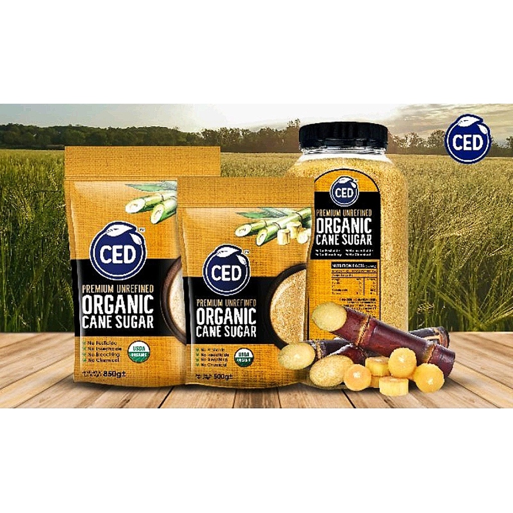 CED 100% Organic Cane Sugar 500G Gula Tebu Organik CED 500G(Fast ...