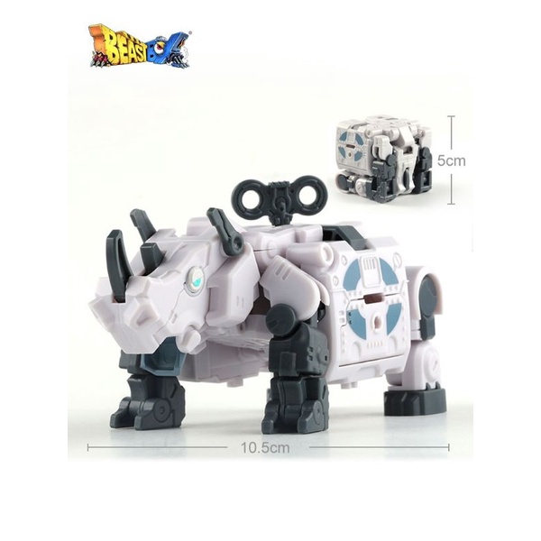 52TOYS BEASTBOX BB-06CS RHINOCEROS MEGABOX FANTASYBOX TRANSFORMER CUBE ...