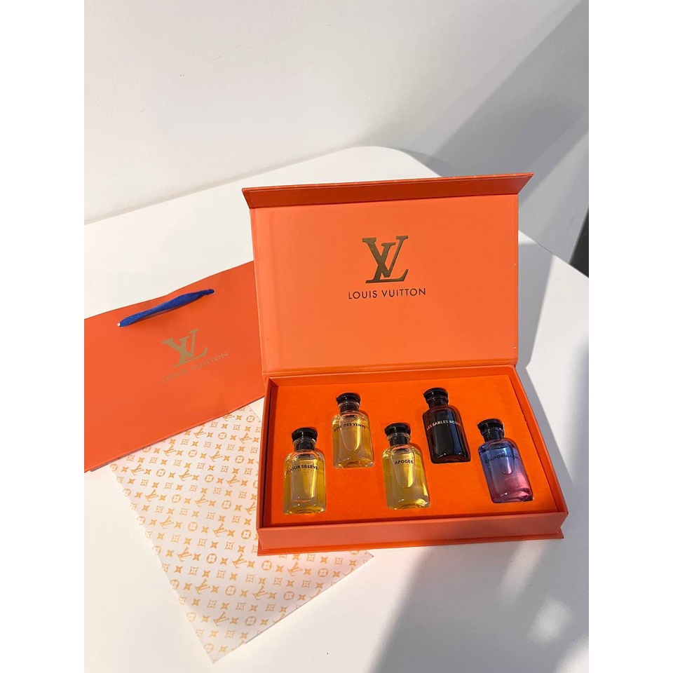 (ORI) L V (5IN1) ORANGE BOX SET (5X10ML WPB) | Shopee Malaysia