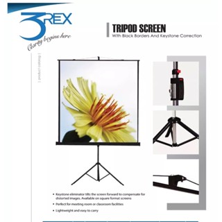 Hotdeal 3REX 8x8 ( 96" x 96 " ) Tripod Projector Screen - 8x8 Tripod ...