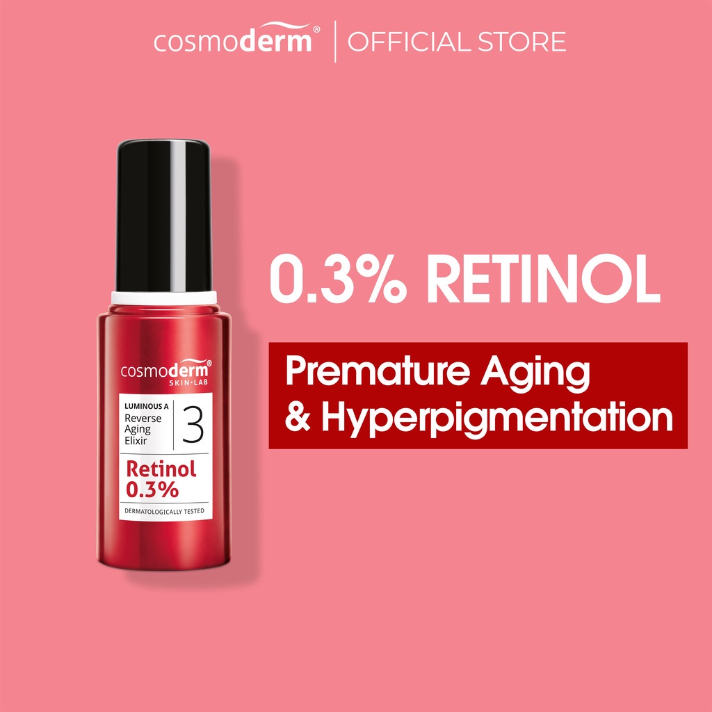 COSMODERM Luminous A Reverse Aging Elixir 30ml (Retinol) | Shopee Malaysia