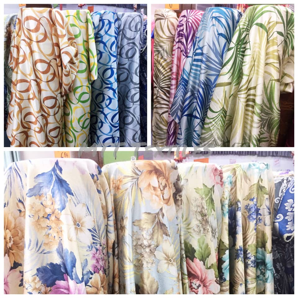 Kain Langsir Corak English design Bidang60"/ KAIN KUSYEN/ FABRIK UNTUK ...