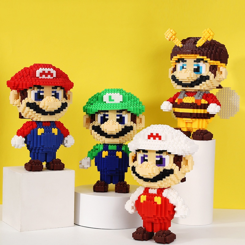 Magic block Super Mario/Luigi/White Big Building Blocks Toys for ...