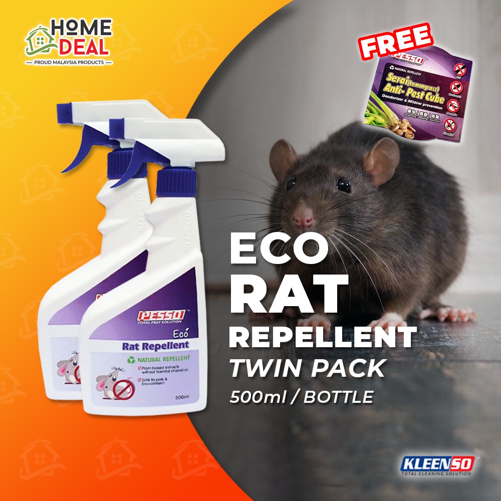 Kleenso Pesso Eco Rat Repellent 500ML (TWINPACK) / Penghalau Tikus ...