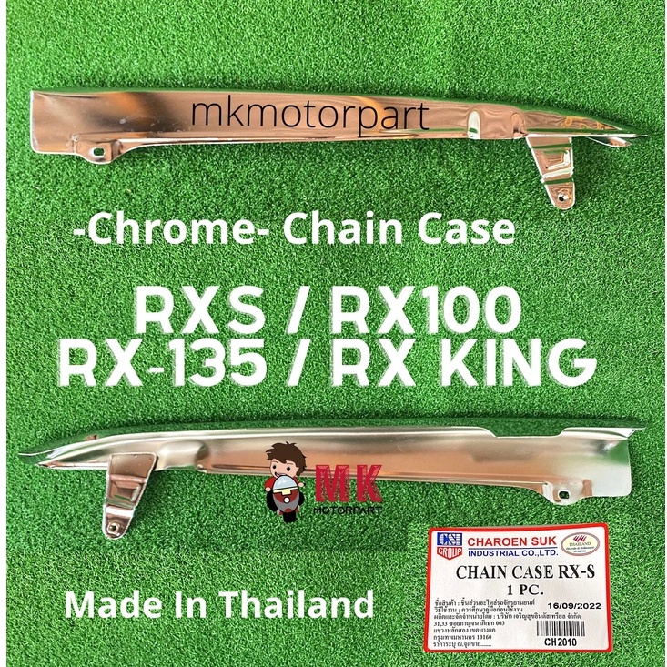 (CP) Yamaha RXS / RX100 / RXK (1/2) CHROME CHAIN CASE Cover Rantai Besi ...