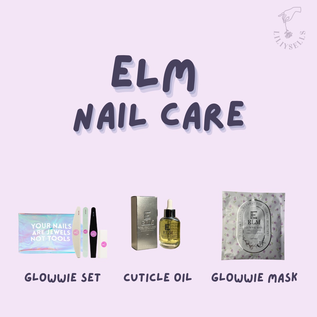 ELM Nail Care Tools | Glowwie Set | Glowwie Mask | Cuticle Oil | ELM ...