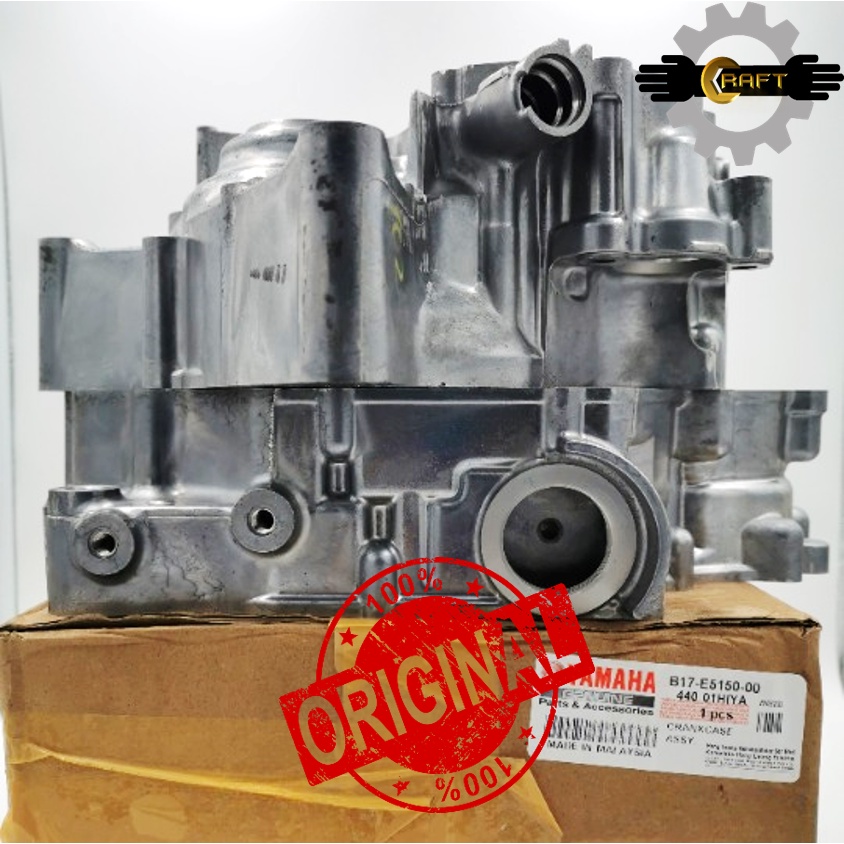 YAMAHA Y15ZR FZ15 Y SUKU CRANKCASE ENGINE COVER SET 100% ORIGINAL HLY ENGIN COVER SET B17-E5150 ...